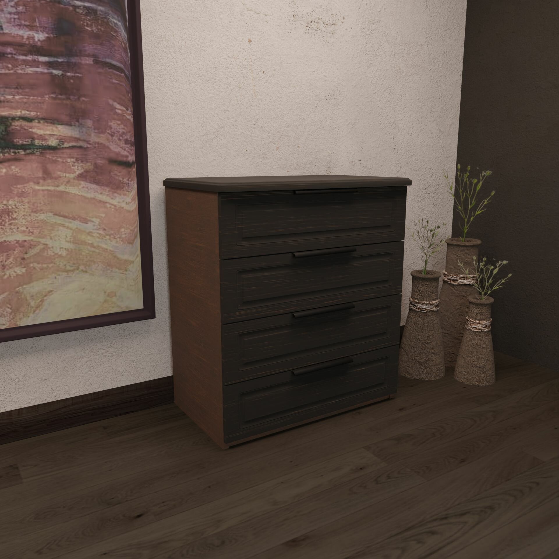 Комод 900-4 Катерина профильные ручки