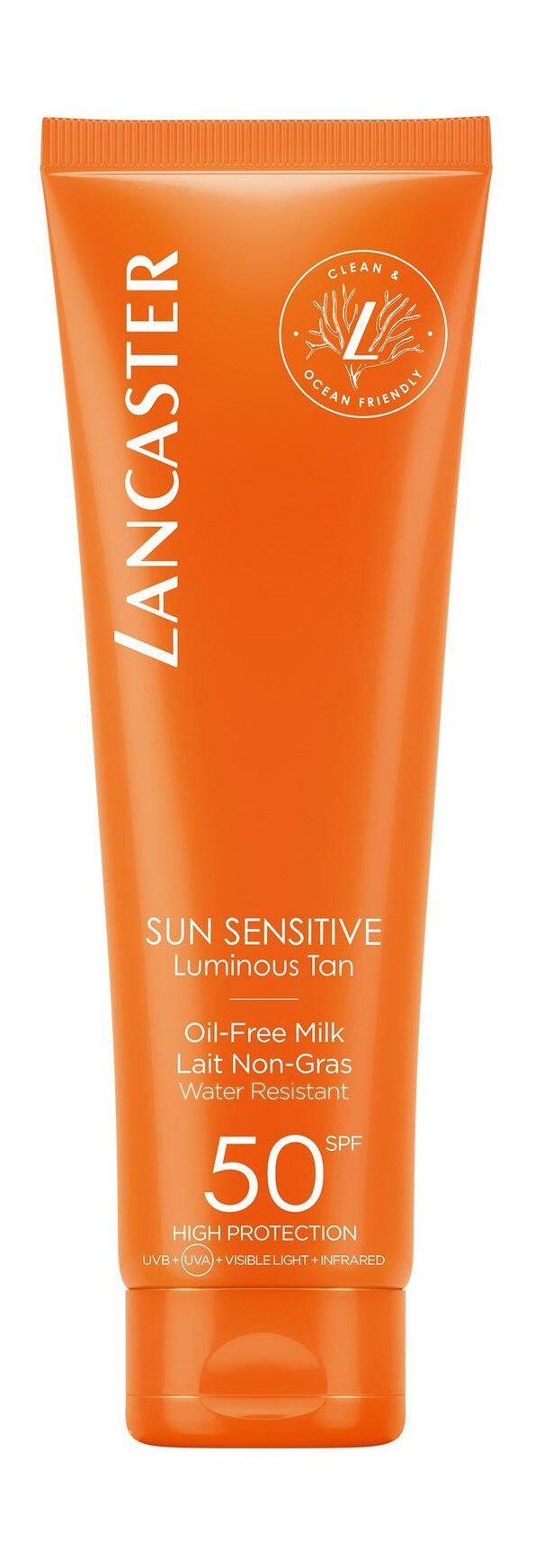 LANCASTER Sun Sensitive Солнцезащитное нежирное молочко для тела для чувствительной кожи SPF 50, 150 мл