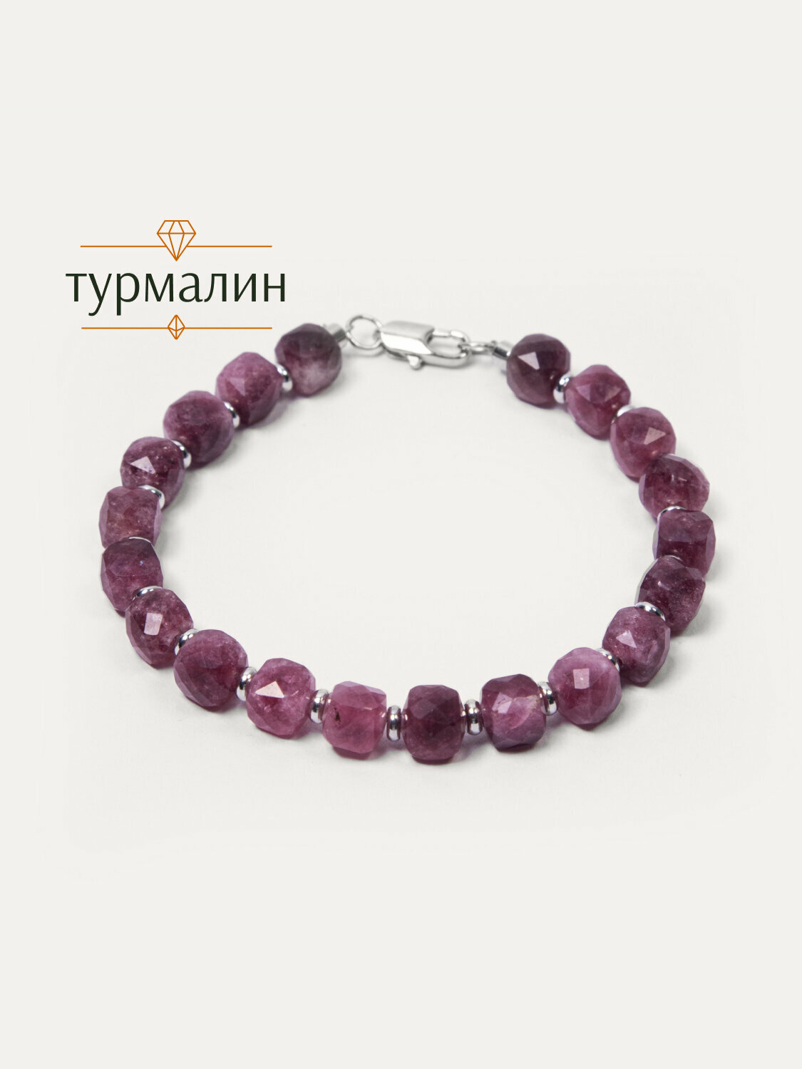 Браслет-нить, турмалин