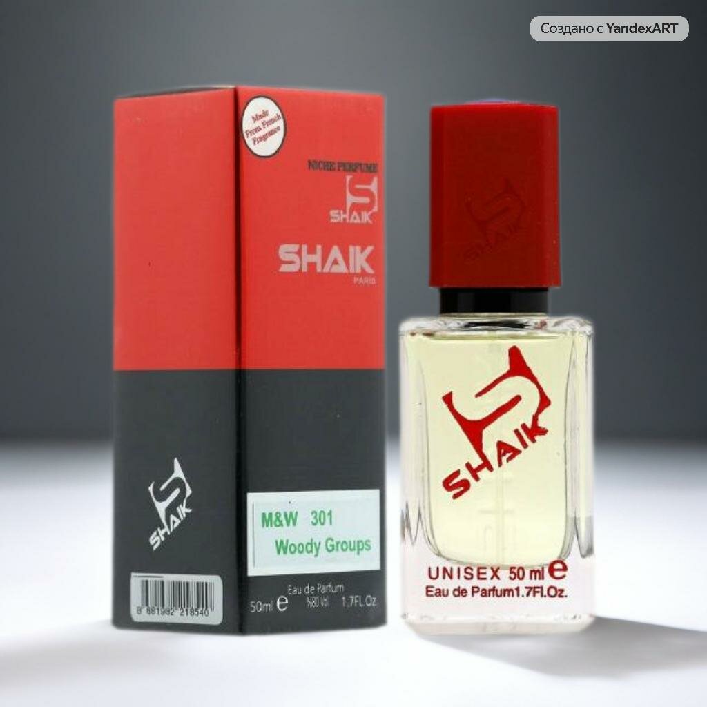 Парфюмерная вода унисекс Shaik U 301 древесный аромат, 50 мл