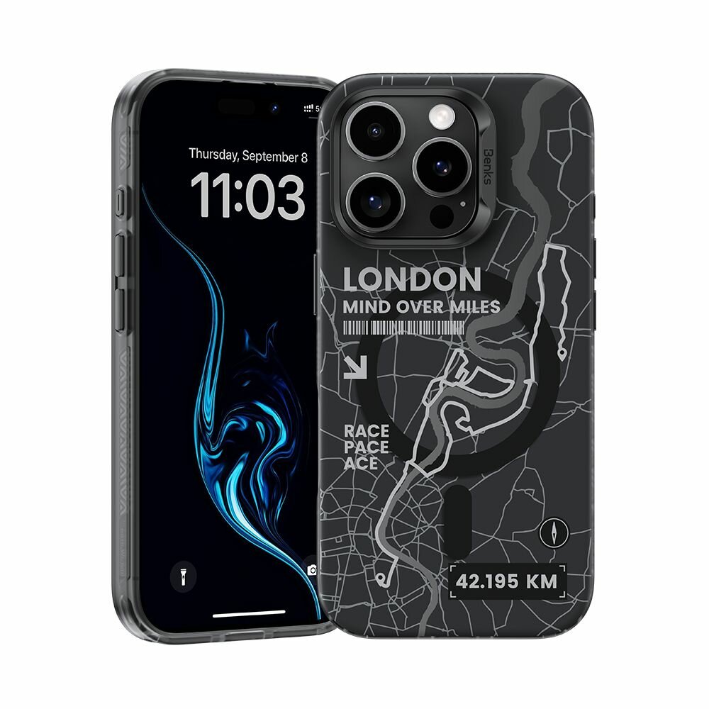 Чехол силиконовый Benks City LONDON Phone Case (MagSafe) для iPhone 16 Pro Max 6.9"