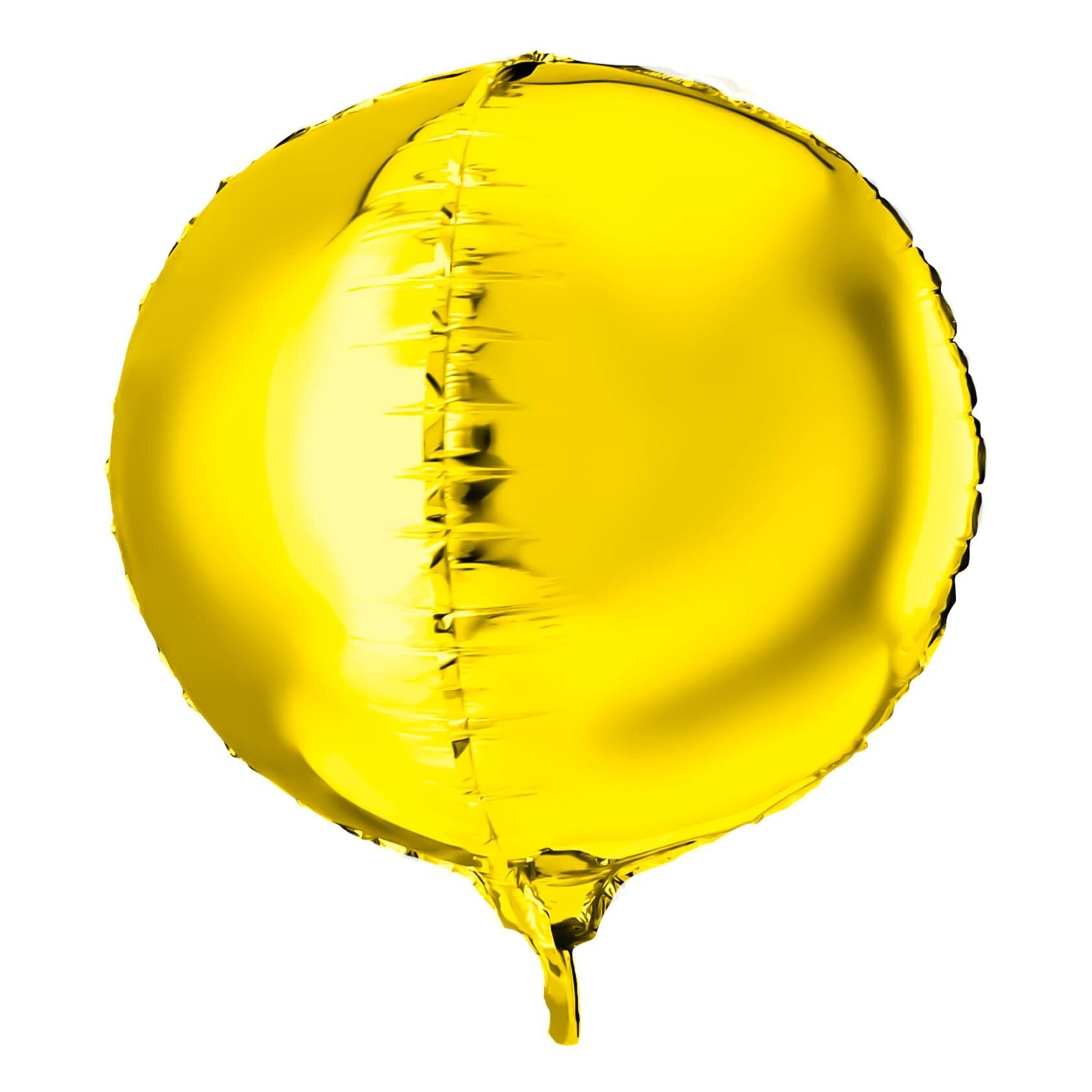 Шар 3D (33'/84 см) Сфера, Золото, 1 шт. в уп.
