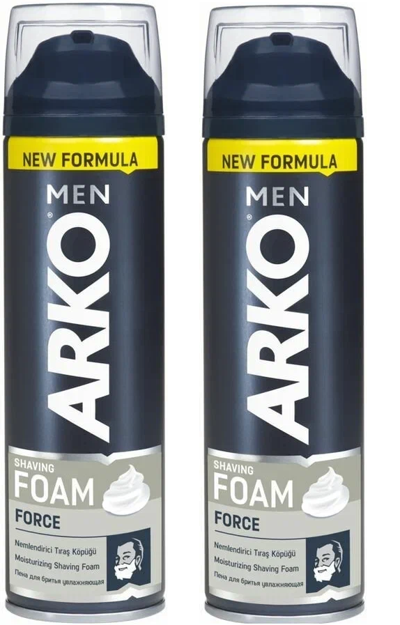 Пена для бритья Arko Men Force, 200мл, 2 уп