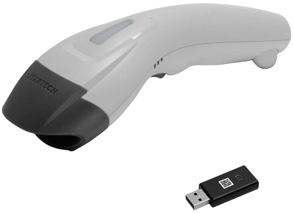 Беспроводной 2D сканер штрих-кода Mertech CL-610 BLE Dongle P2D USB White