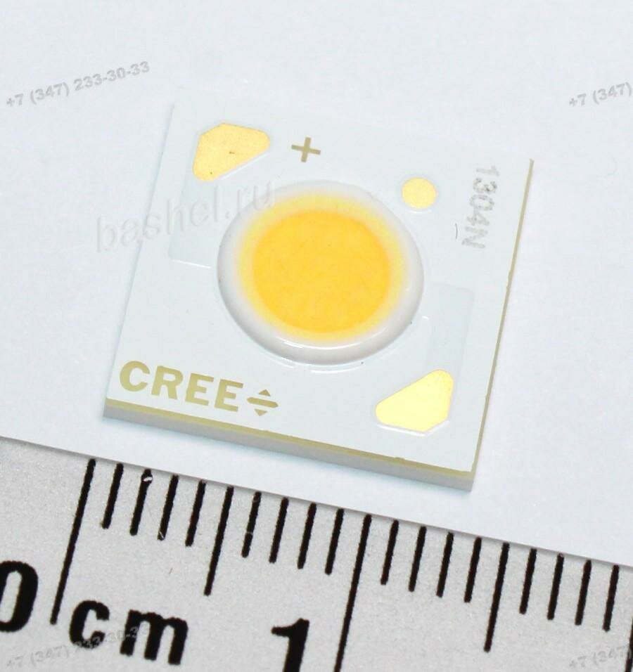 COB-9W 800Lm, 3000k, 250mA, 37V Cree CXA1304N-WW, Светодиод мощный, Экран D-8мм, матрица 13х13мм, 4-9W, 37 вольт, 0,1-0,25А, 3000K, керамическая подложка