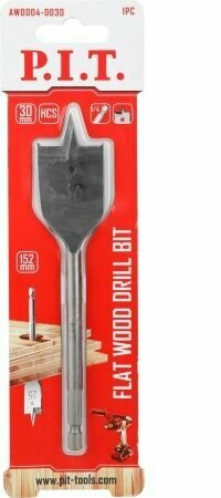 Сверло по дереву перовое P.I.T. 30x152мм(AWOD04-0030)