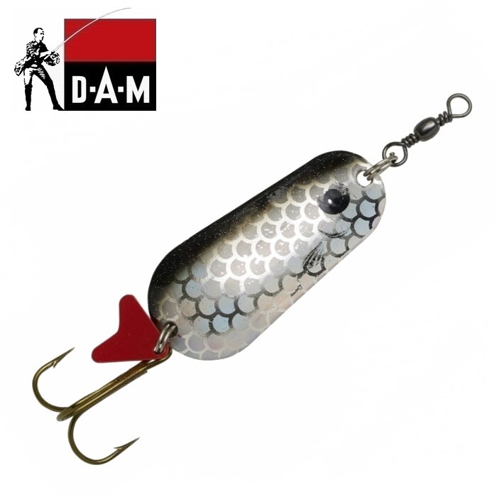 Блесна Колеблющаяся DAM Effzett Standart Spoon 65мм/30гр, цвет Holograph Black