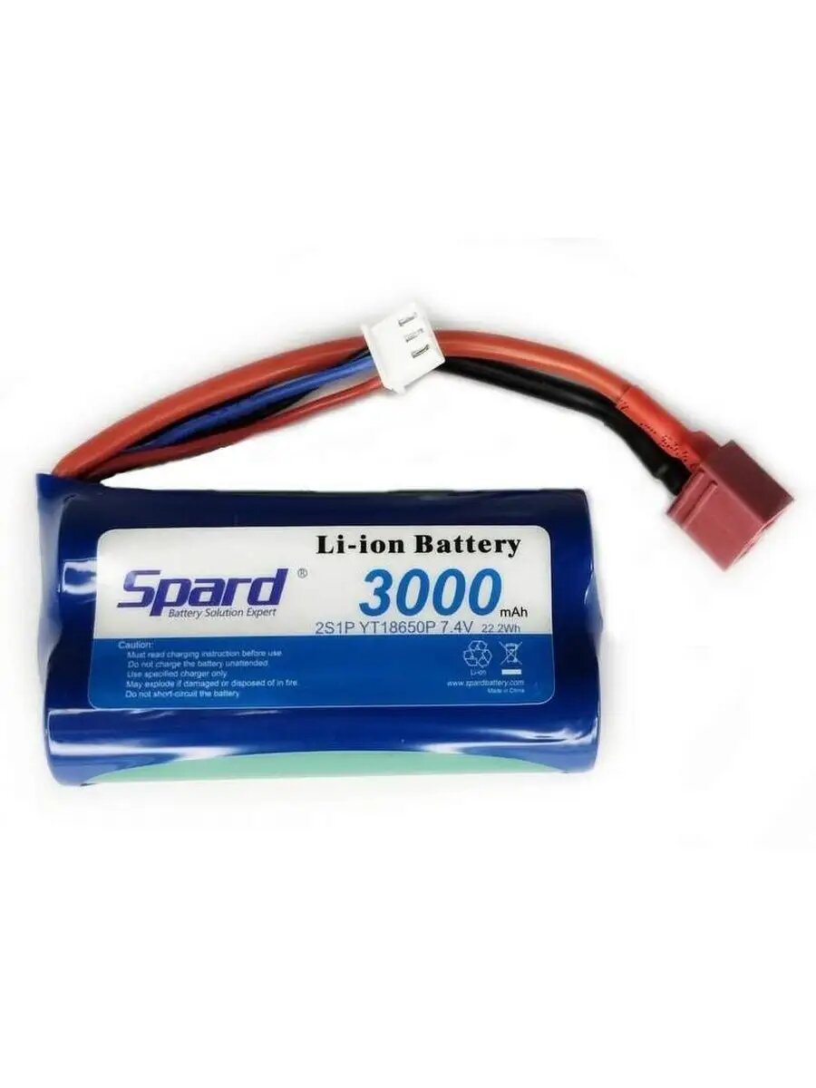 Аккумулятор Li-Ion Spard 3000mAh, 7,4V, 10C