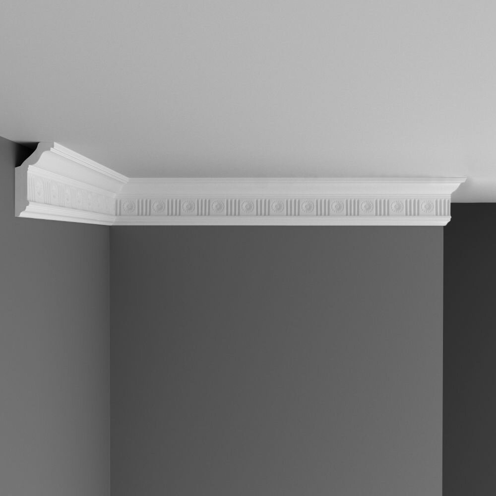 Плинтус Потолочный с Рисунком Decomaster DT-88151A В70хШ45хД2400 / Декомастер.