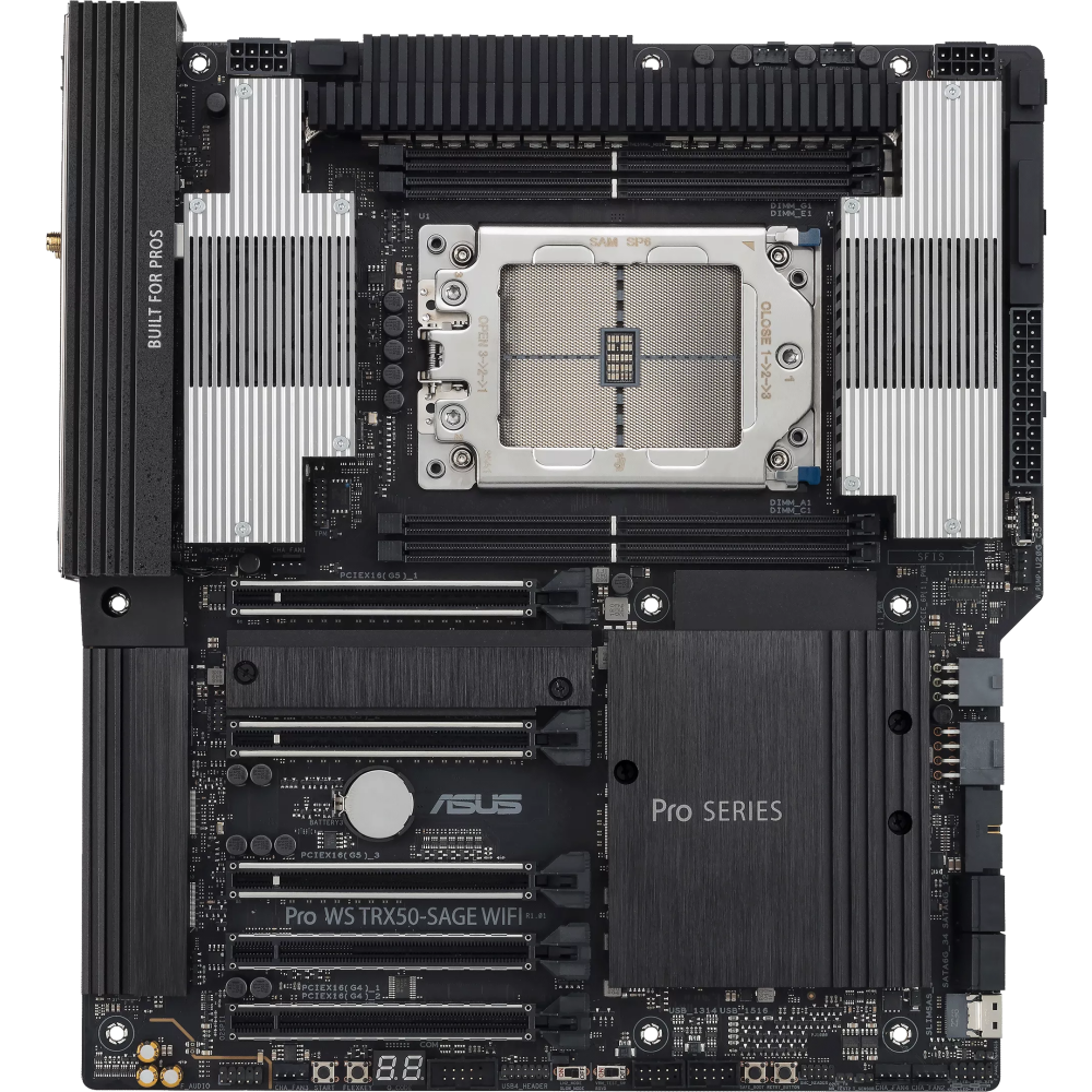 Материнская плата ASUS Pro WS TRX50-Sage, поддержка процессоров AMD, чипсет AMD TRX50