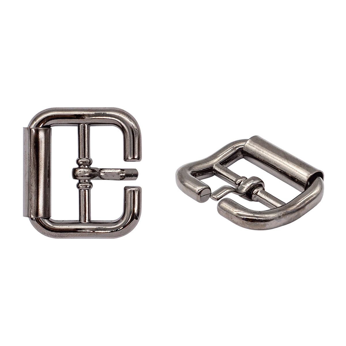 Пряжка для ремня 20 мм (28*25 мм), BIG, 62561, с роликом, металл (черный никель), 10 шт