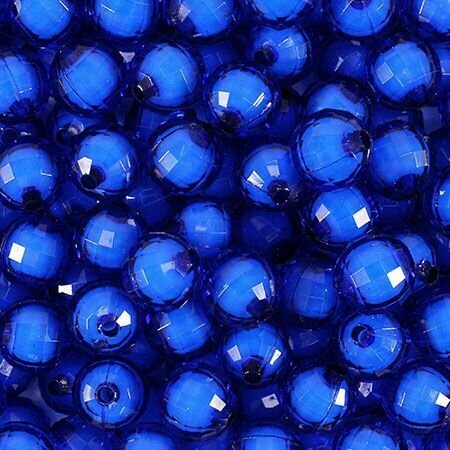 Акриловые бусины ШвейТорг, диаметр 16мм, отверстие 2.5мм, 1 упаковка 250 г, электрик