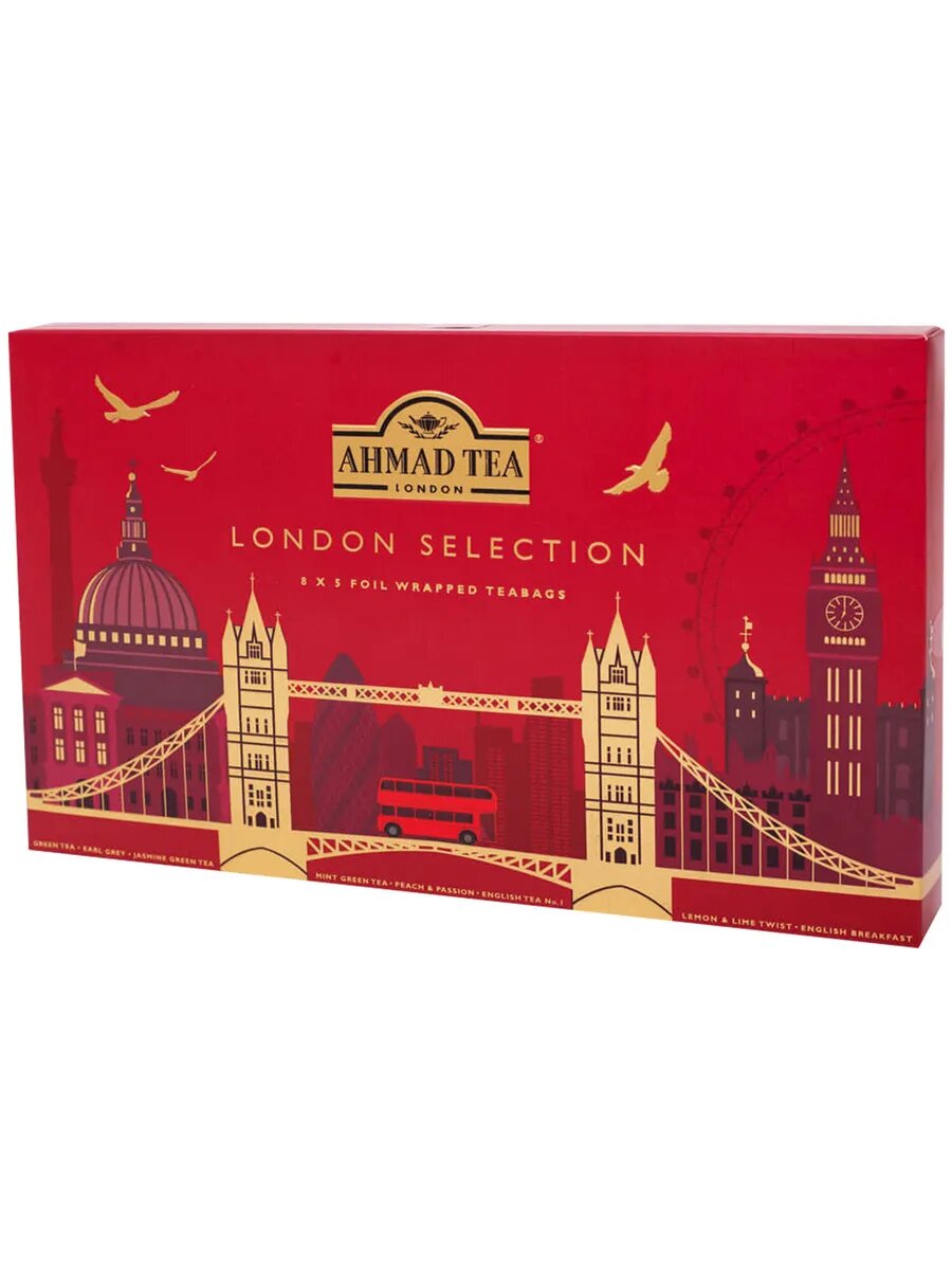 Чай London Selection ассорти, 8 вкусов 40 пакетиков
