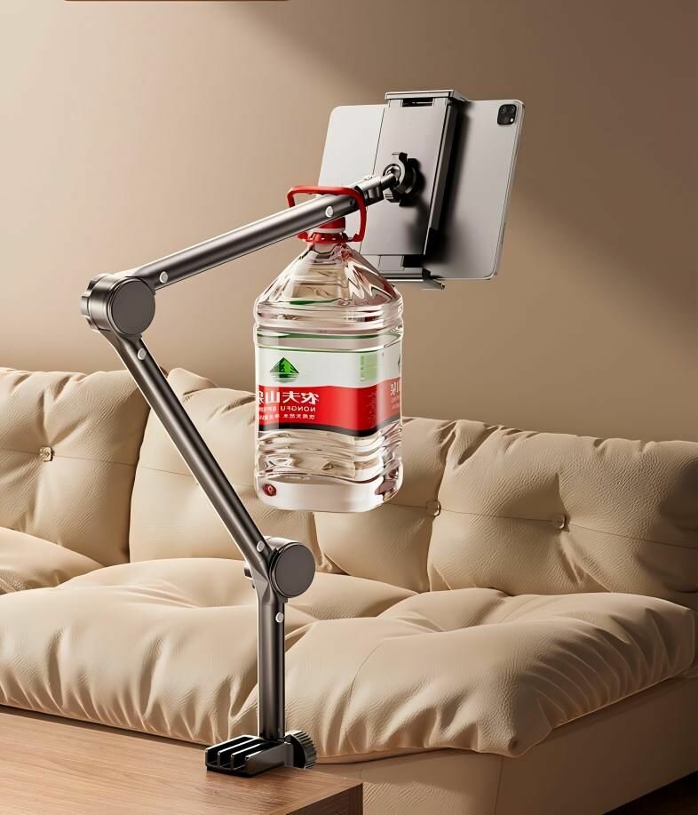 Подставка для планшета настольная, Гибкая подставка для iPad с металлической регулируемой струбциной