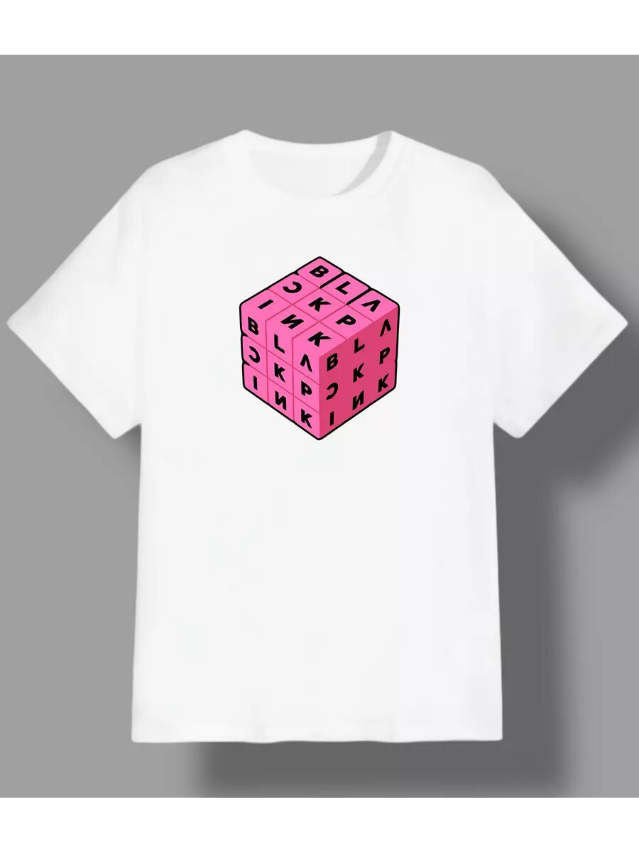 Футболка кубик блэк пинк