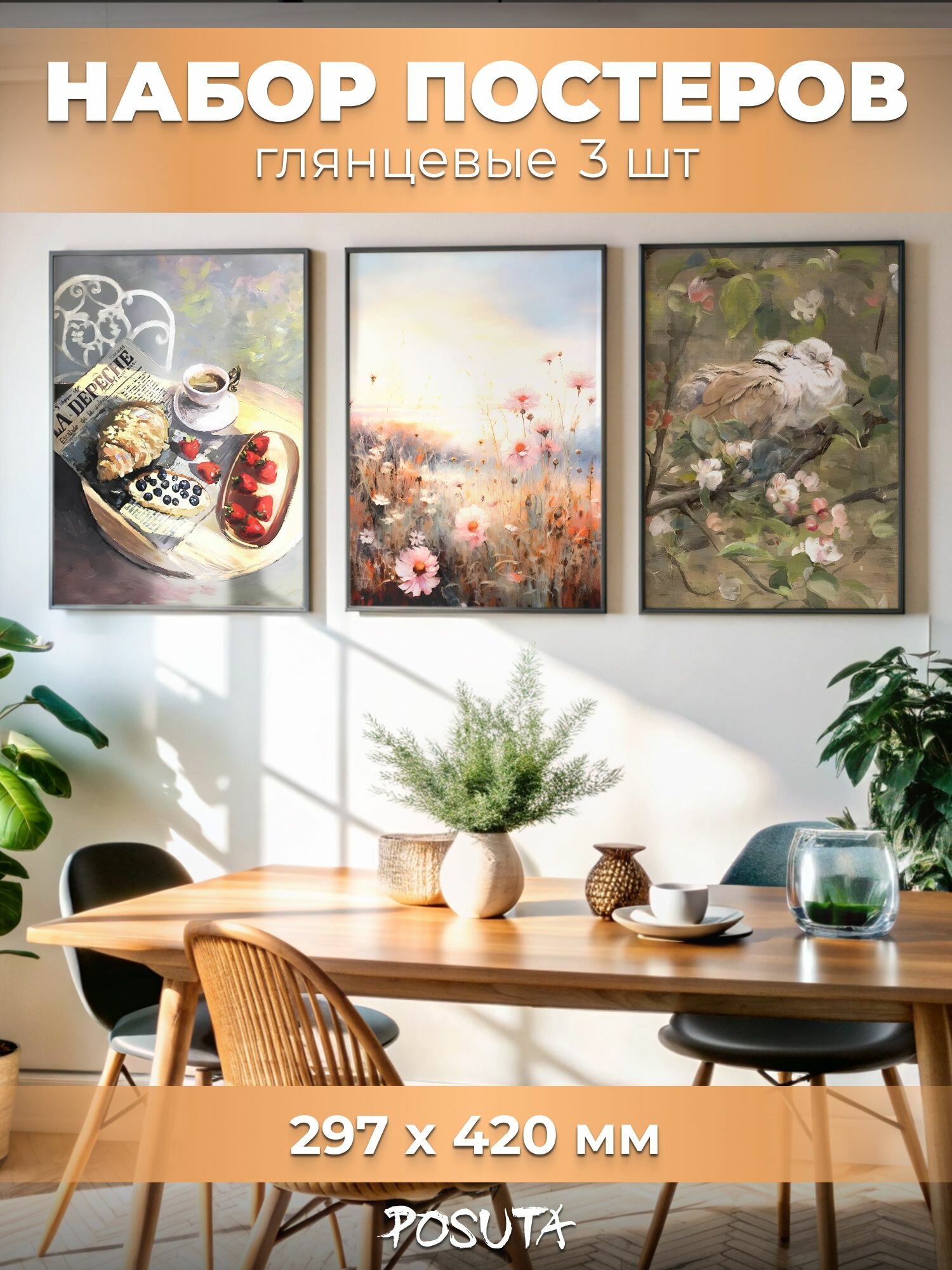 Постеры на стену винтаж эстетика