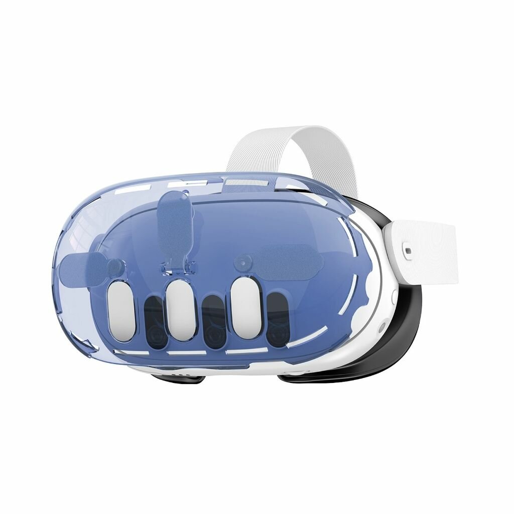 Очки Oculus quest 3VR прозрачный защитный чехол-прозрачный синий
