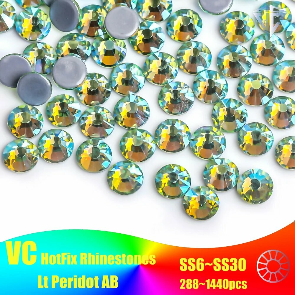 Стеклянные стразы Peridot SS8 1440шт