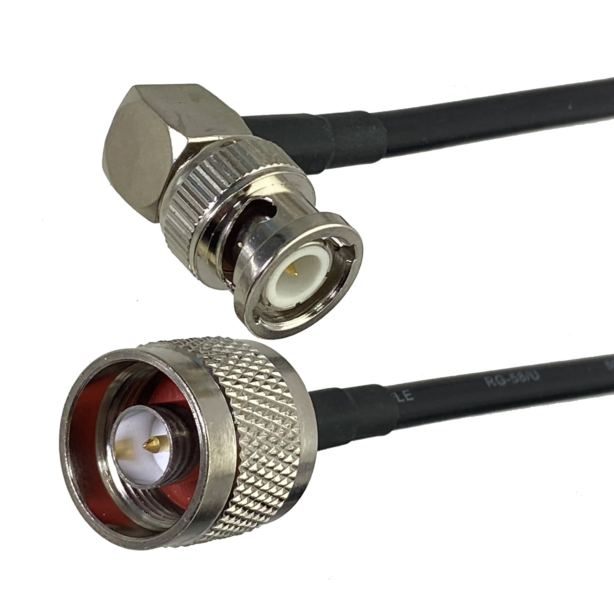 RG58 N к BNC SMA UHF N FME TNC переходник для кабеля 6 дюймов ~ 5 м 20inch (50CM), N M to BNC M90