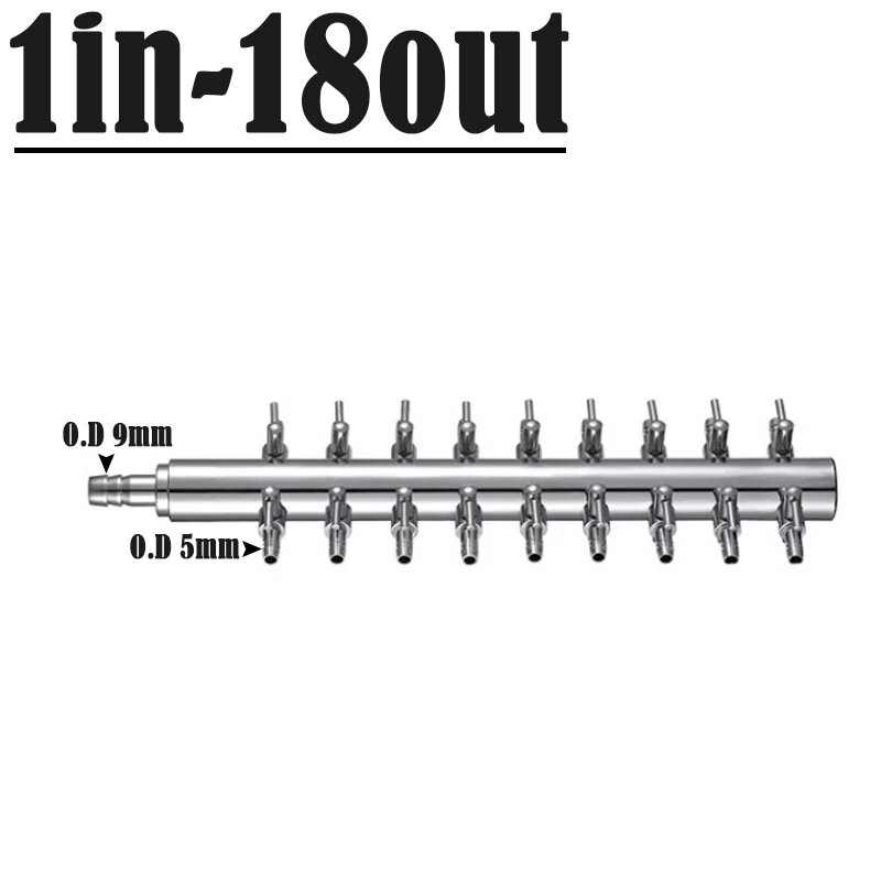 Воздушный разветвитель NuoNuoWell из нержавеющей стали 2-24 Way 1in18out