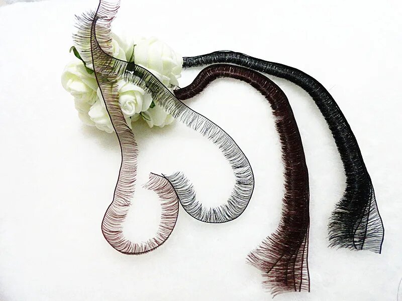 Ресницы для кукол BJD/SD, цвет: 5 black, 5 brown