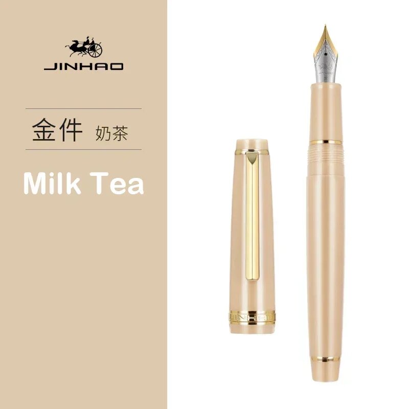 Перьевая ручка Jinhao 82 золотая отделка Ф, Milk Tea