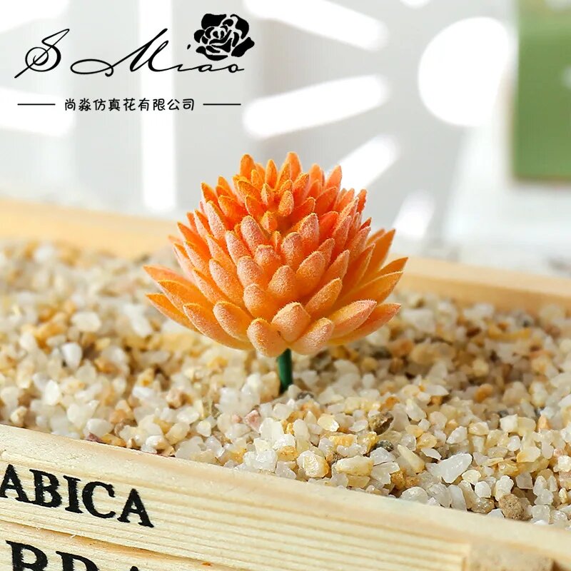 Искусственные суккуленты мerylover BONSAI jiwawa ZR orange