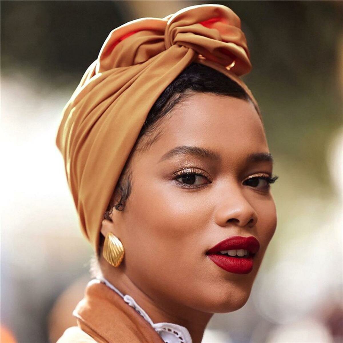 Французская винтажная шляпа-тюрбан, модная женская бандана, повязка на голову, женская повязка на голову, женская повязка на голову, мусульманский платок, чепчик