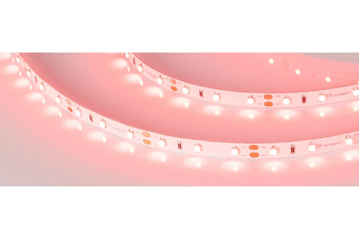 Arlight светодиодная лента RT-A60-8mm 12V красная 5 м 0105262 для декоративной подсветки