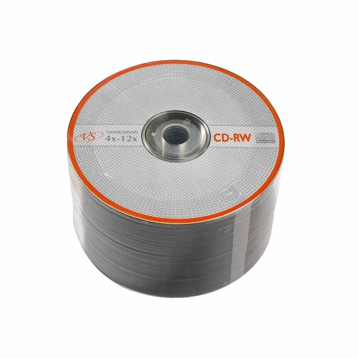 Оптический диск CD-RW VS 700Mb, 12x, bulk, 50шт.