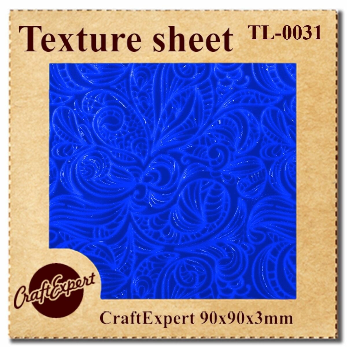 Текстурный лист, коврик для лепки и творчества флора №25 CraftExpert