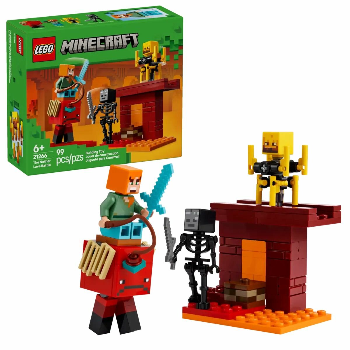Конструктор LEGO Minecraft Битва у портала в Незер 21266
