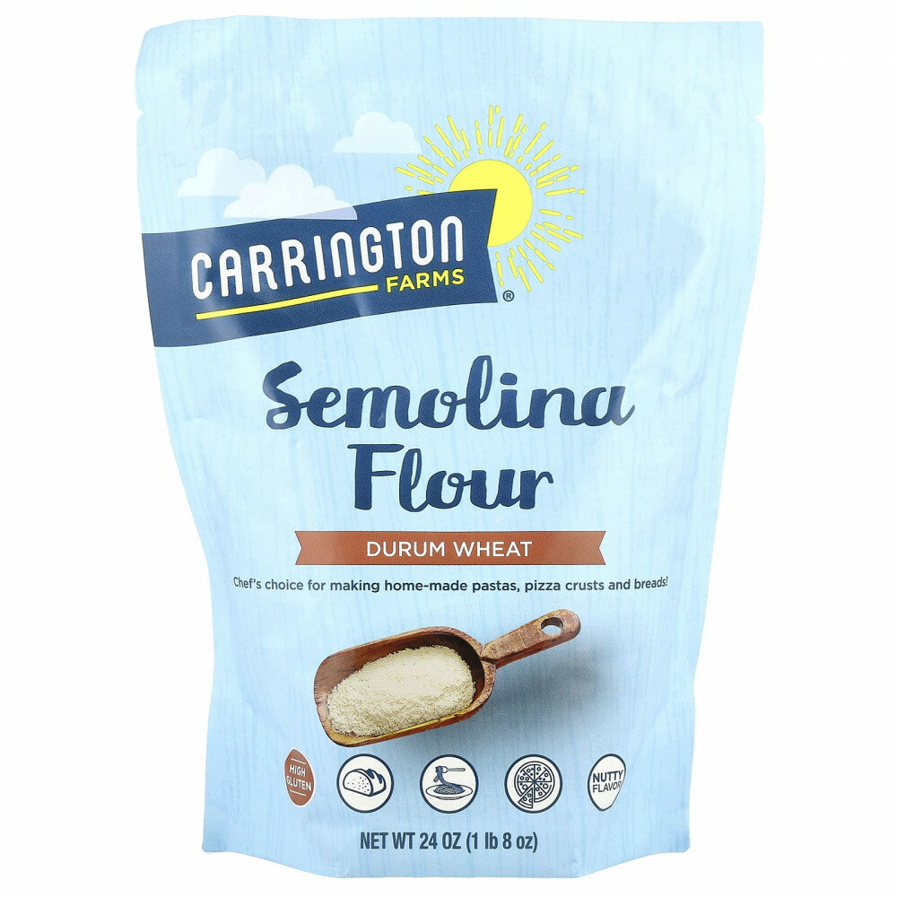 Carrington Farms, Манная крупа, из твердых сортов пшеницы, 24 унции