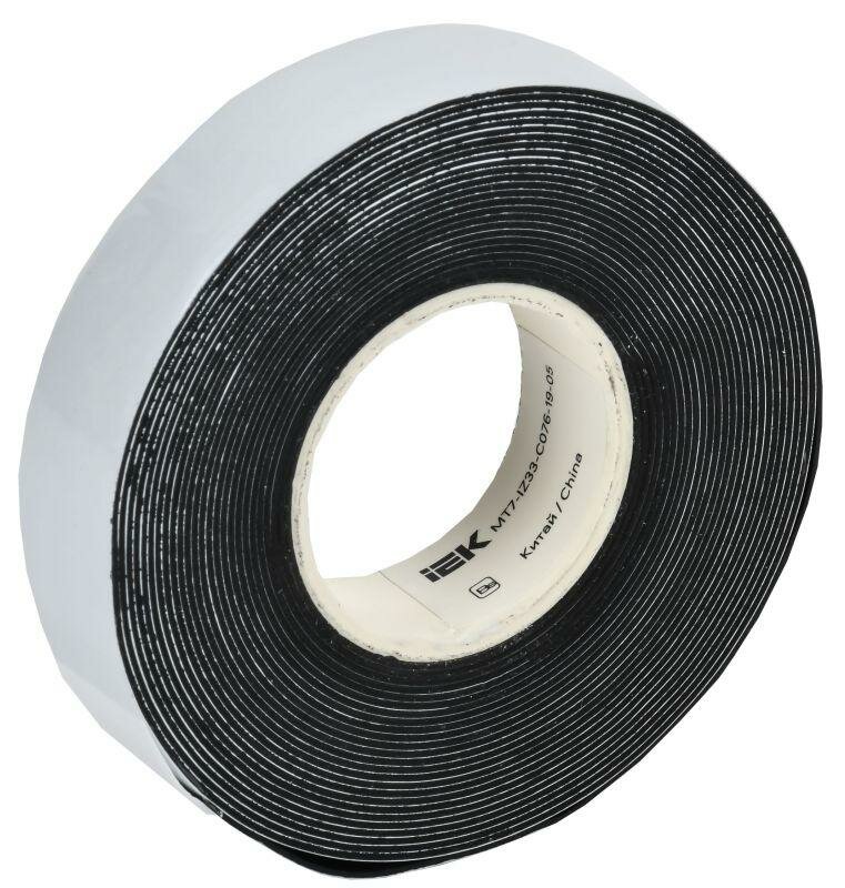 Изолента полупроводящая 0.76х19мм 13 MIXTAPE 7 резиновая (рул.5м) IEK MT7-IZ33-C076-19-05