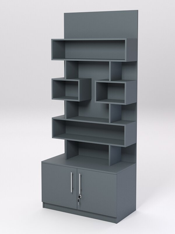 Стеллаж "каскад" №6 для обуви, Темно-серый. Производитель товара - компания Westcom.