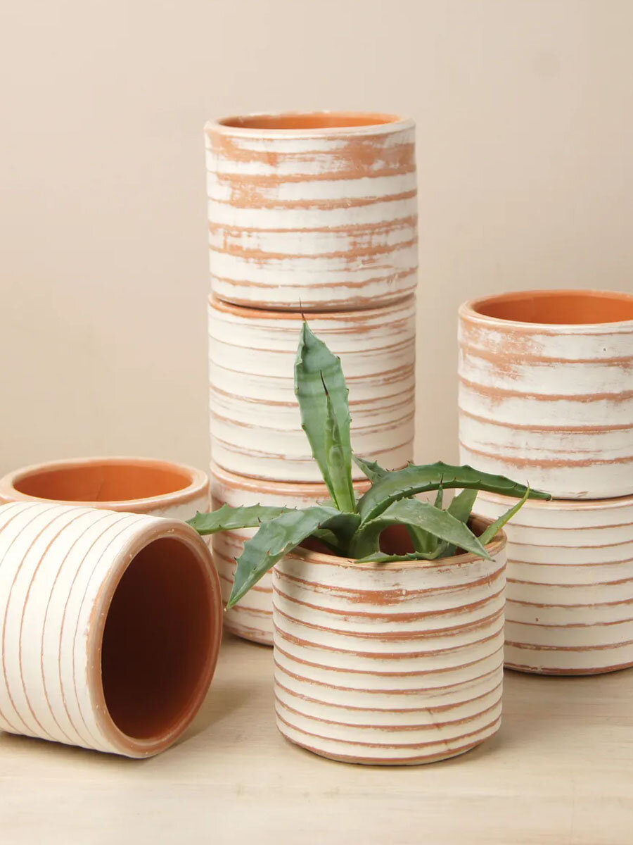 Кашпо для цветов POLOSKI, диаметр 9 см, 0,3 л