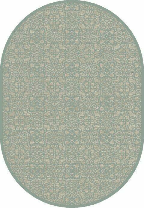 Ковер бельгийский Овальный на пол в гостиную в спальню 200х290 см бежевый лофт модерн ворс 5 мм 411195 Kover-Russia