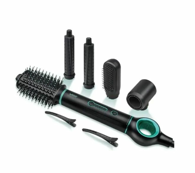 Фен-расчёска / V 486, 5 в 1 для бережного высушивания