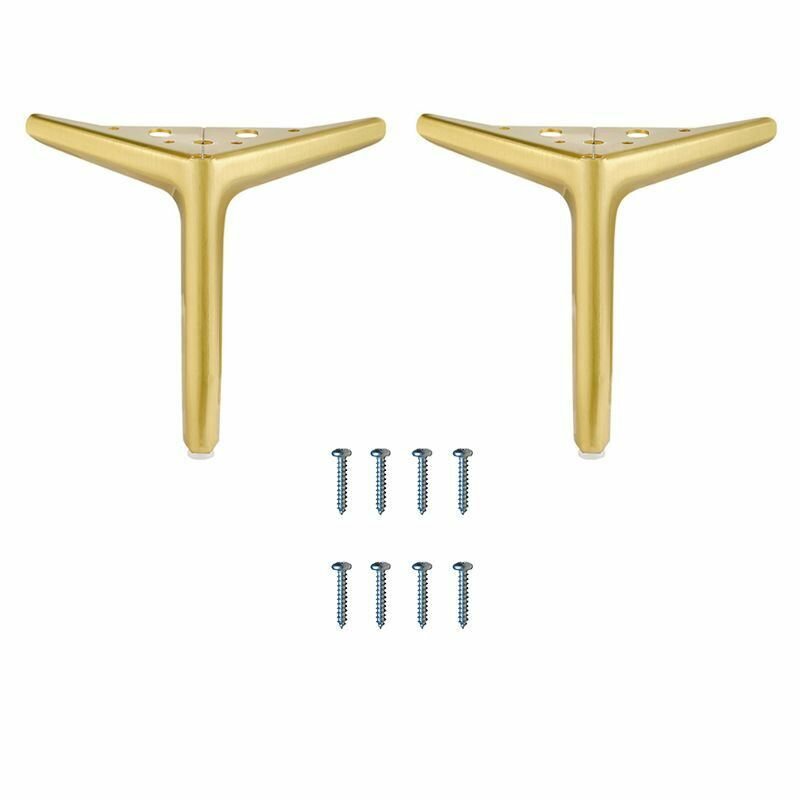 Ножки мебельные треугольные для стульев, диванов, тумбочек, кроватей (высота 12-25см) 2 шт в трех цветах