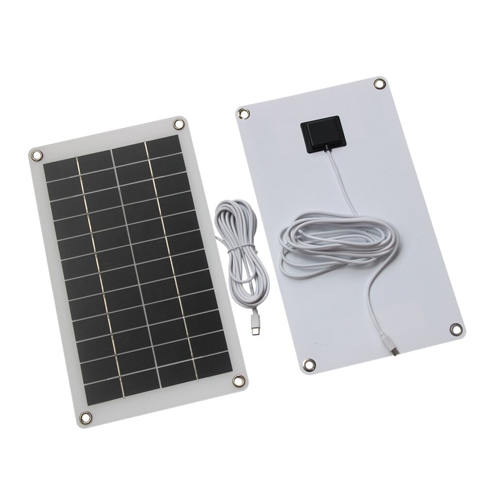 Комплект солнечной панели 12V с контроллером для телефона, автомобиля, дома, кемпинга