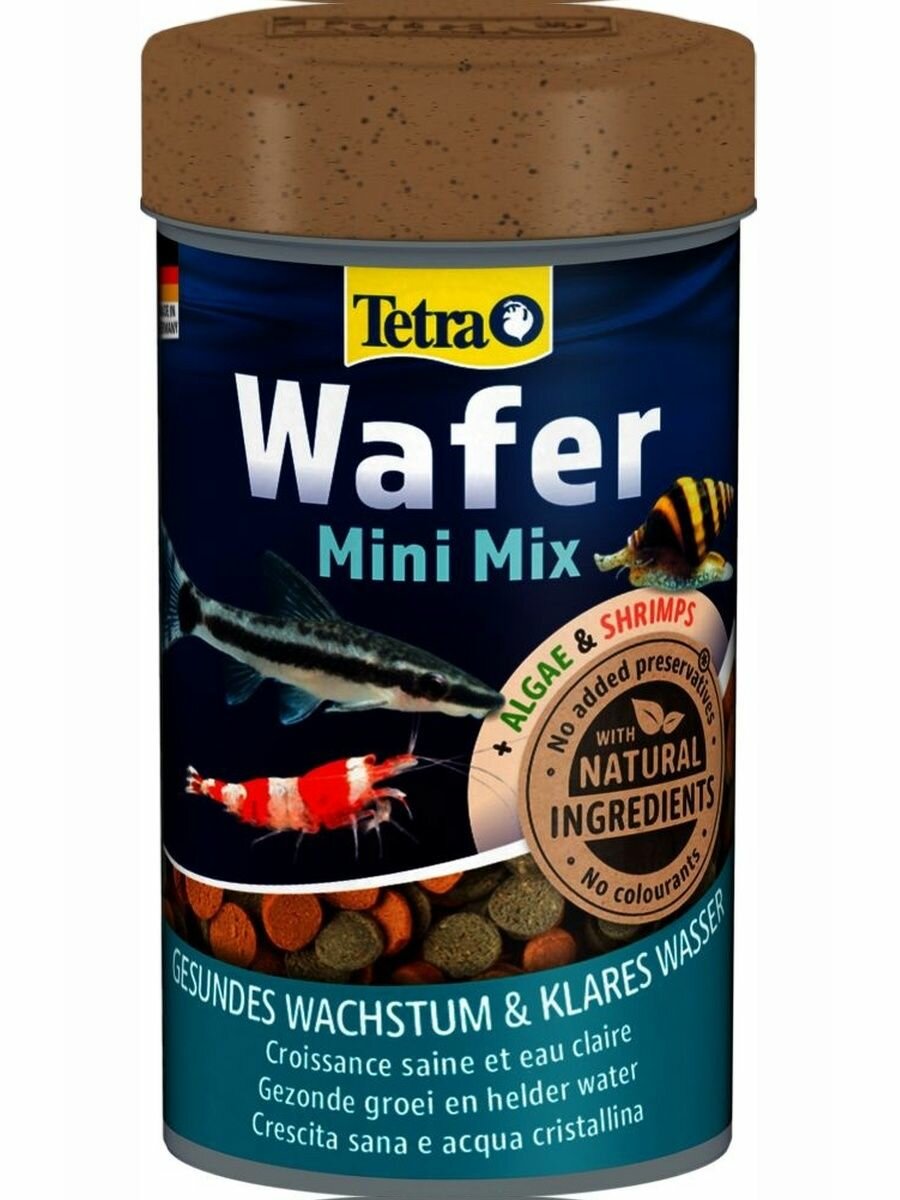 Корм для рыб Tetra Wafer Mini Mix для донных рыб и ракообразных 100 мл 52 г