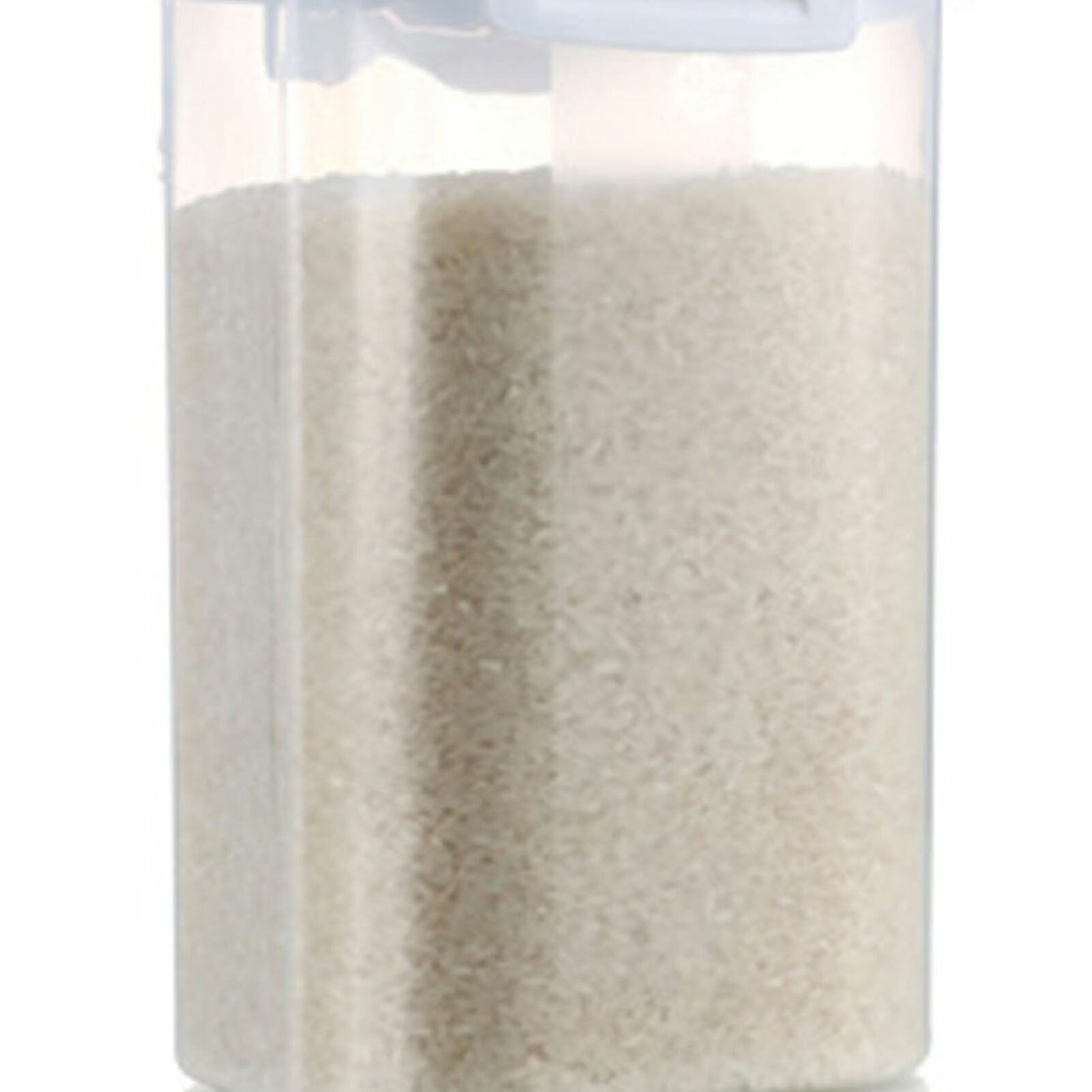 Бочка для хранения риса емкостью 2 кг, не содержит BPA, герметичный контейнер для круп с мерной крышкой для орехов из зерновой муки