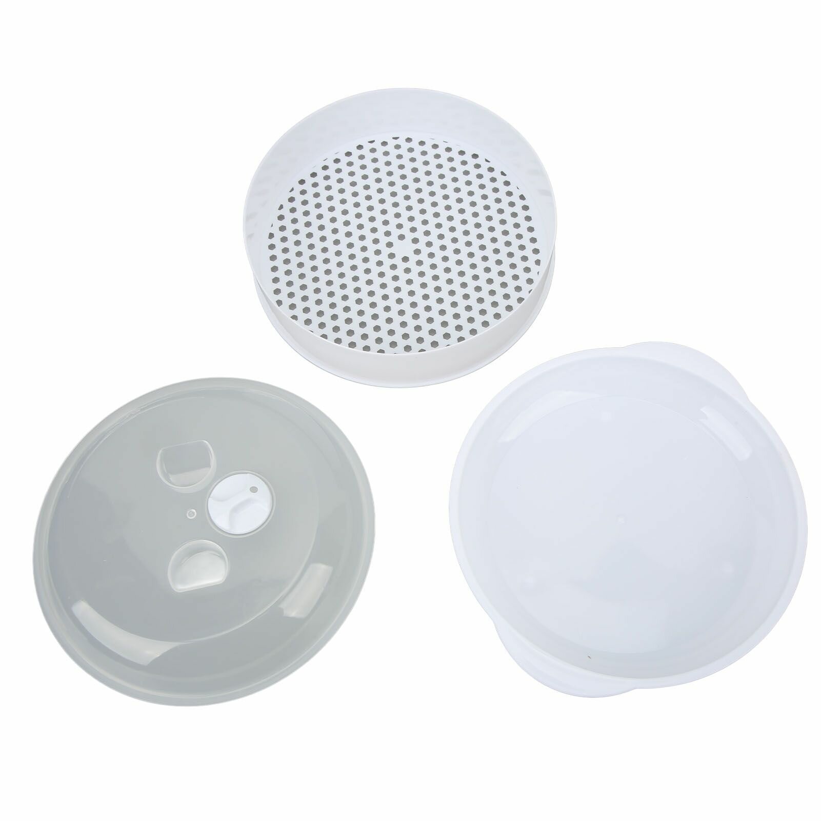 Микроволновые пароварки, прозрачная крышка, устойчивая к деформации, пароварка с подогревом и ручкой крышки для домашней кухни, средний однослойный