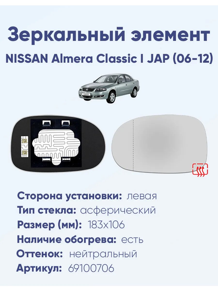 Элемент L для NISSAN Almera Classic I JAP (06-12)A69100706