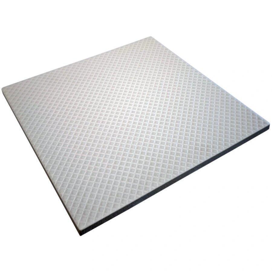 Керамическая плитка для обходных дорожек с грязеотталкивающем покрытием, противоскользящая, цвет белый, размер 244х244 мм, цена - за 1 м2