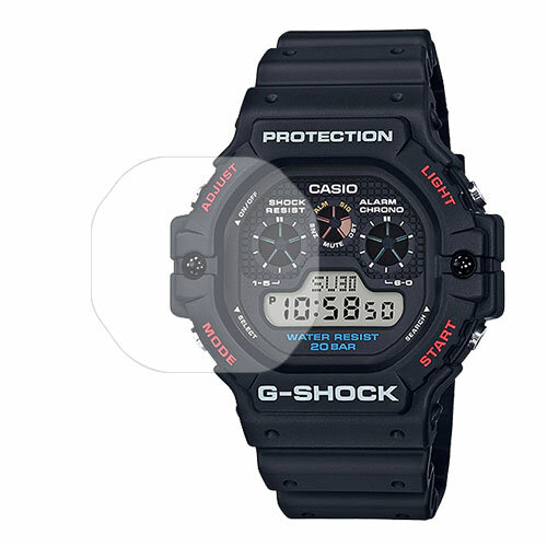 Скрин Мобайл защитный экран для часов Casio DW-5900-1 из гидрогелевая плёнка прозрачная