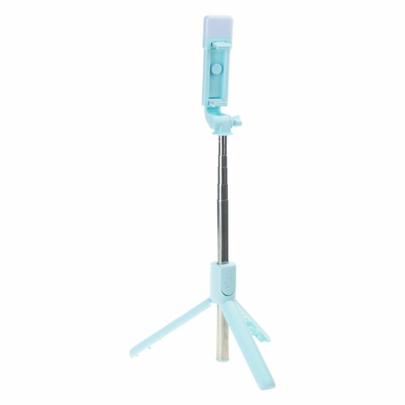 Мини-мобильный телефон Bluetooth selfie stick F210S Штатив fill light stick-Синий