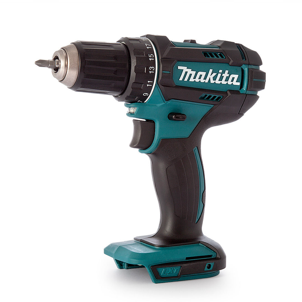 Дрель-шуруповерт аккумуляторная Makita LXT DDF482Z, 18В, 62 Нм, быстрозажимный патрон, 1,5 кг