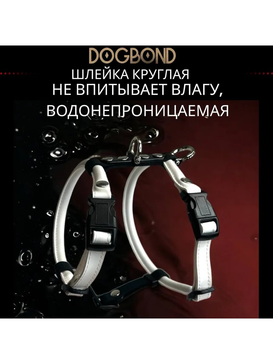 Шлейка Dogbond круглая для шпица из биотана