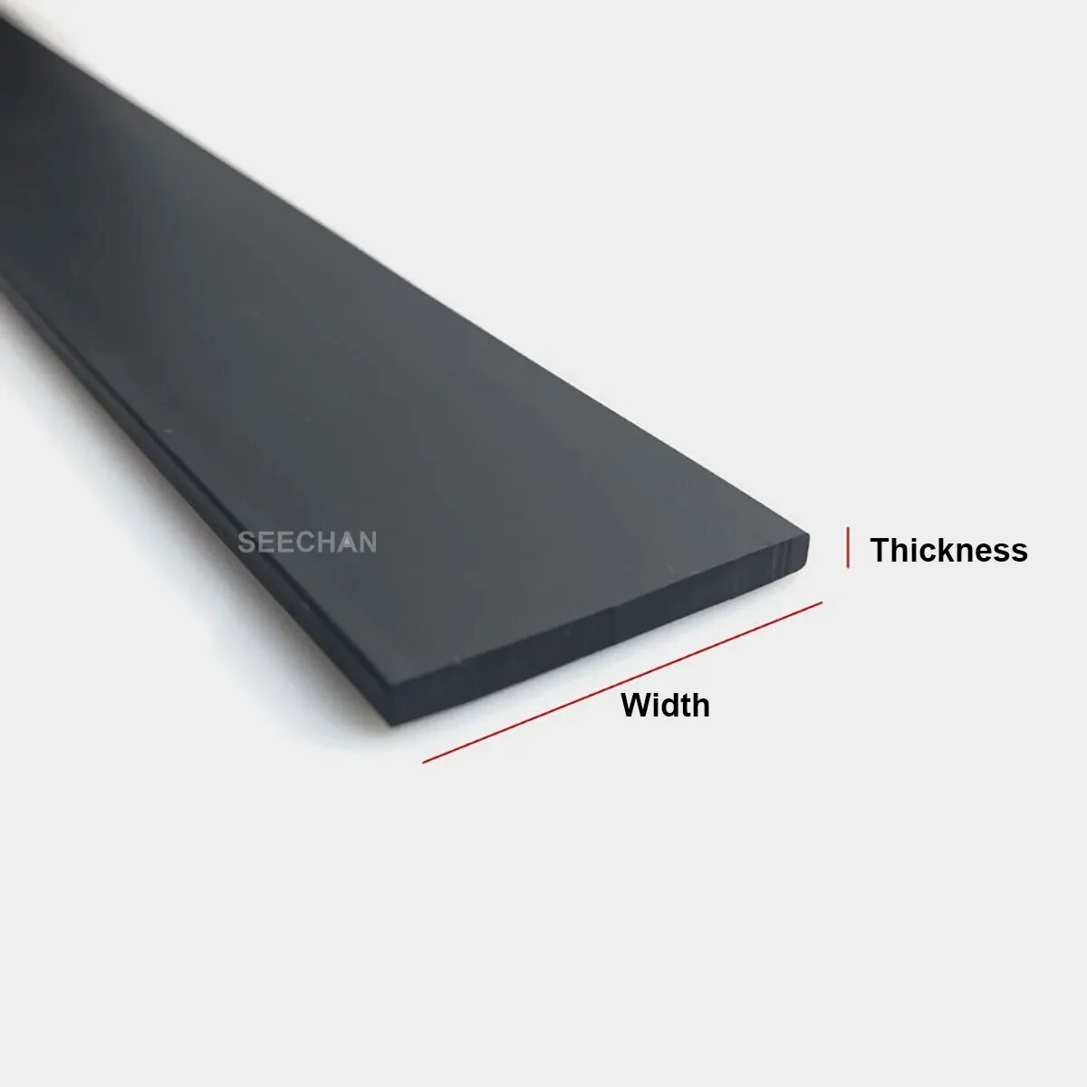 Черная нитриловая уплотнительная лента 3x10-30x40 мм 1 метр 10x60mm 1 Meter — фото 1
